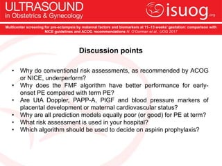 UOG Journal Club: Multicenter screening for pre-eclampsia by maternal ...
