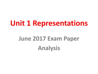 June 2017 unit 1 exam analysis | PPT