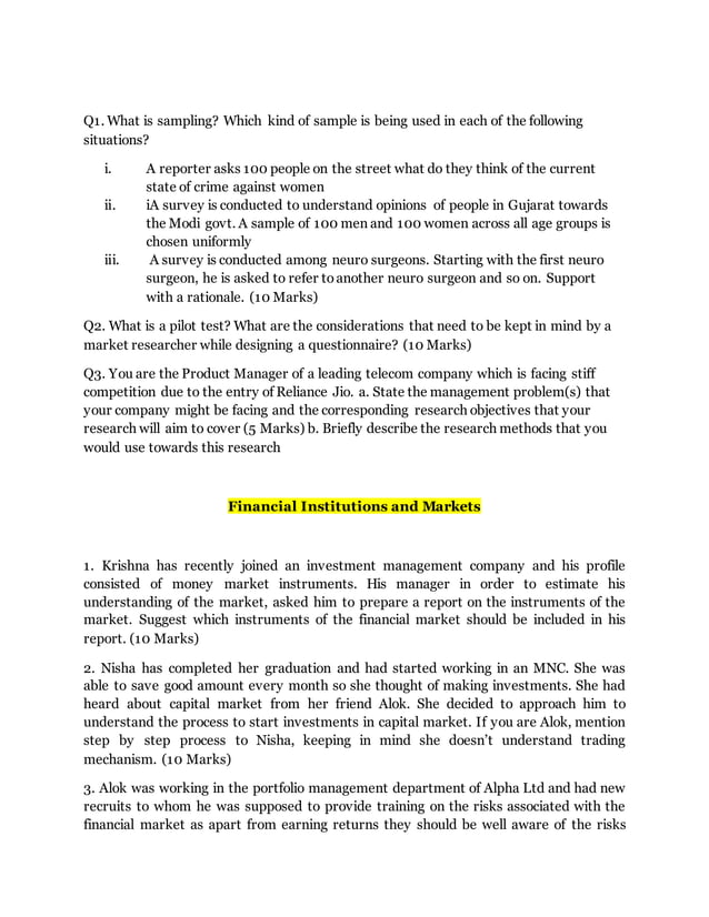 NMIMS 2018 ASSIGNMENTS | DOCX