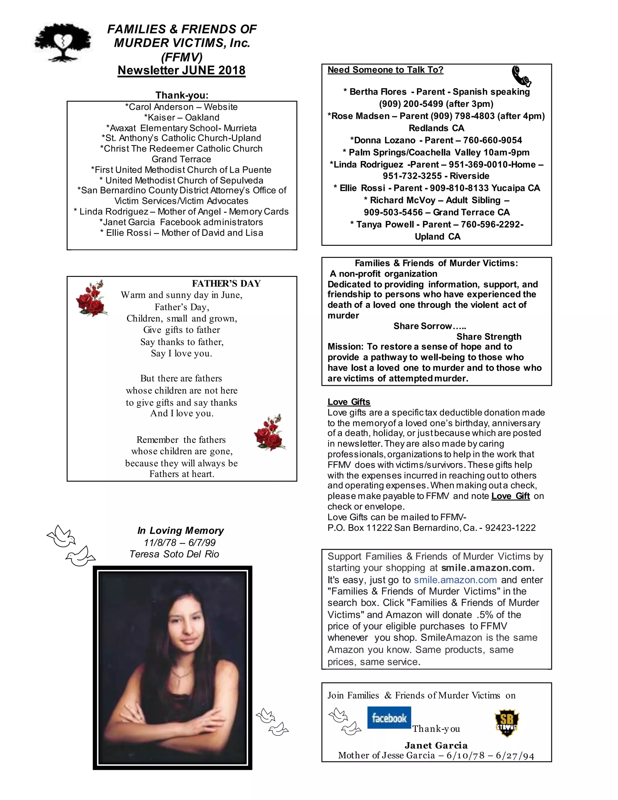 Families & Friends of Murder Victims, INC. (FFMV) | DOCX