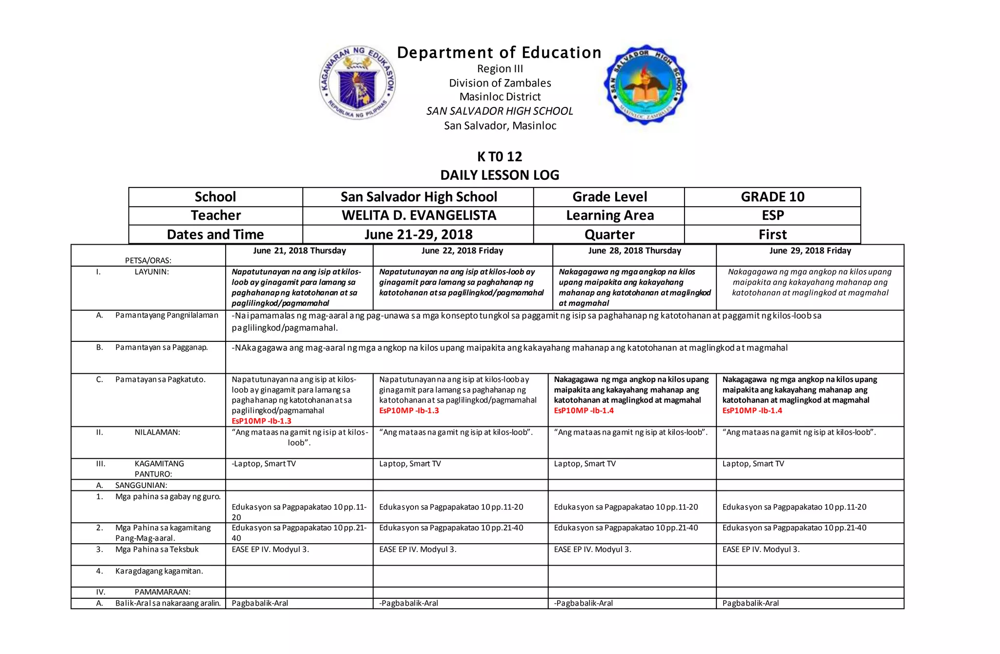 DLL in ESP 10 | DOCX