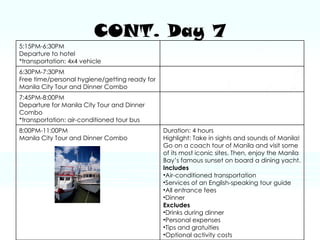 Manila, Philippines Tour | PPT