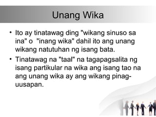 Bilingguwalismo at Multilingguwalismo | PPT