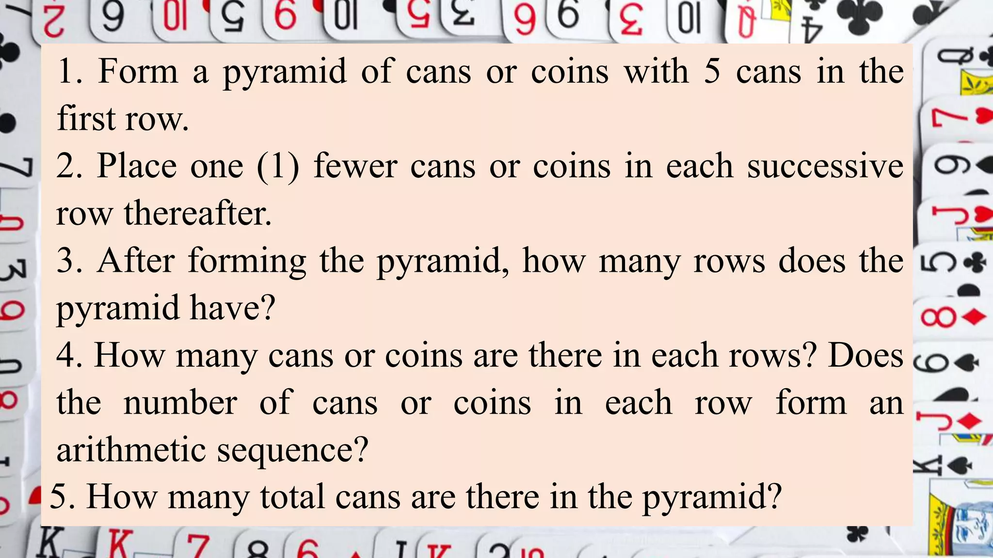 sum of arithmetic sequence s | PPTX