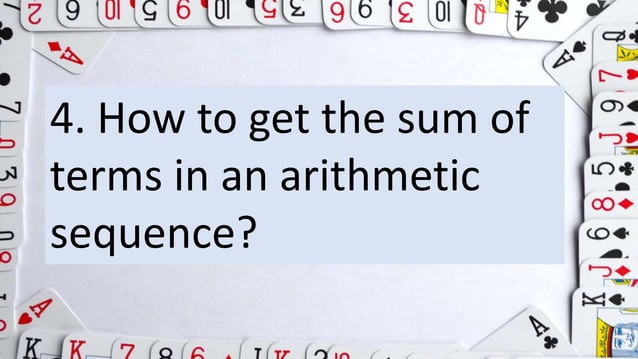 sum of arithmetic sequence s | PPTX | Homework and Study | Education