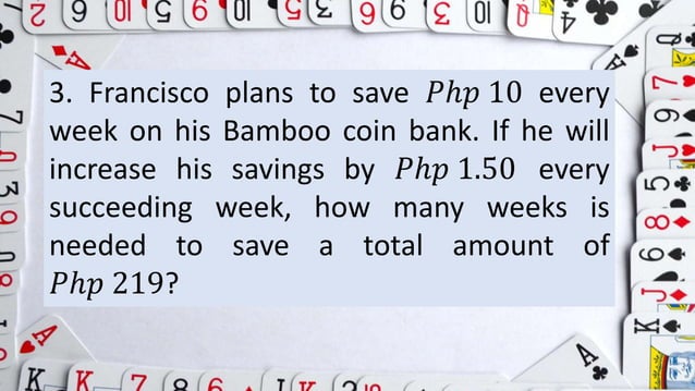 sum of arithmetic sequence s | PPTX | Homework and Study | Education