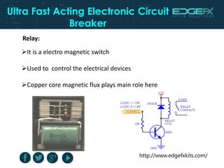 Ultra fast acting electronic circuit breaker | PPT
