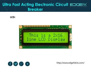 Ultra fast acting electronic circuit breaker | PPT