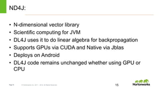 Deep Learning using Spark and DL4J for fun and profit | PPTX | Cloud Computing | Internet
