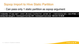 Bridging the gap of Relational to Hadoop using Sqoop @ Expedia | PPT