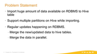 Bridging the gap of Relational to Hadoop using Sqoop @ Expedia | PPT
