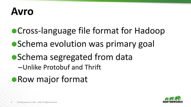 File Format Benchmark - Avro, JSON, ORC & Parquet | PPTX