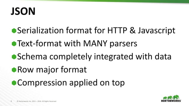 File Format Benchmark - Avro, JSON, ORC & Parquet | PPTX