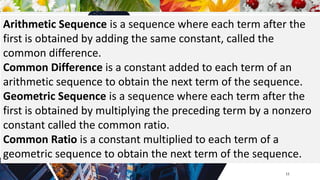aritmetic vs. geometric | PPTX | Physics | Science