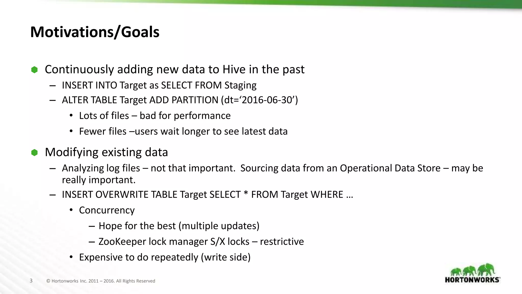 Apache Hive ACID Project | PPTX