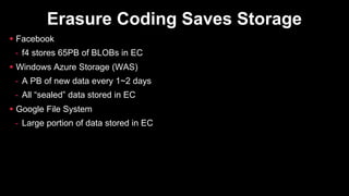 Debunking the Myths of HDFS Erasure Coding Performance | PPTX