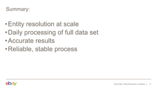 High-Scale Entity Resolution in Hadoop | PDF | Databases | Computer Software and Applications