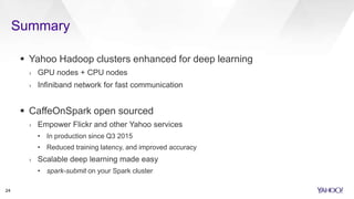 Distributed Deep Learning on Hadoop Clusters | PPTX