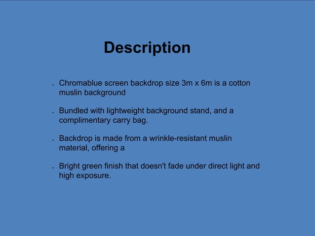 Chromakey Blue Screen | PDF