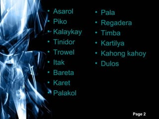 MGA KASANGKAPAN AT KAGAMITAN NG PAGHAHALAMAN | PPT