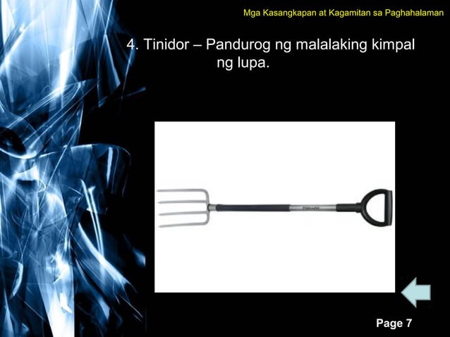 MGA KASANGKAPAN AT KAGAMITAN NG PAGHAHALAMAN | PPT