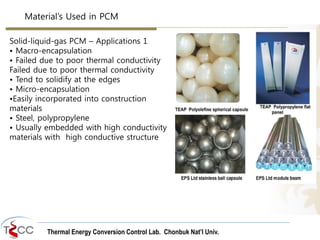 Material Study pcm | PPTX | Power and Energy Industry | Industries