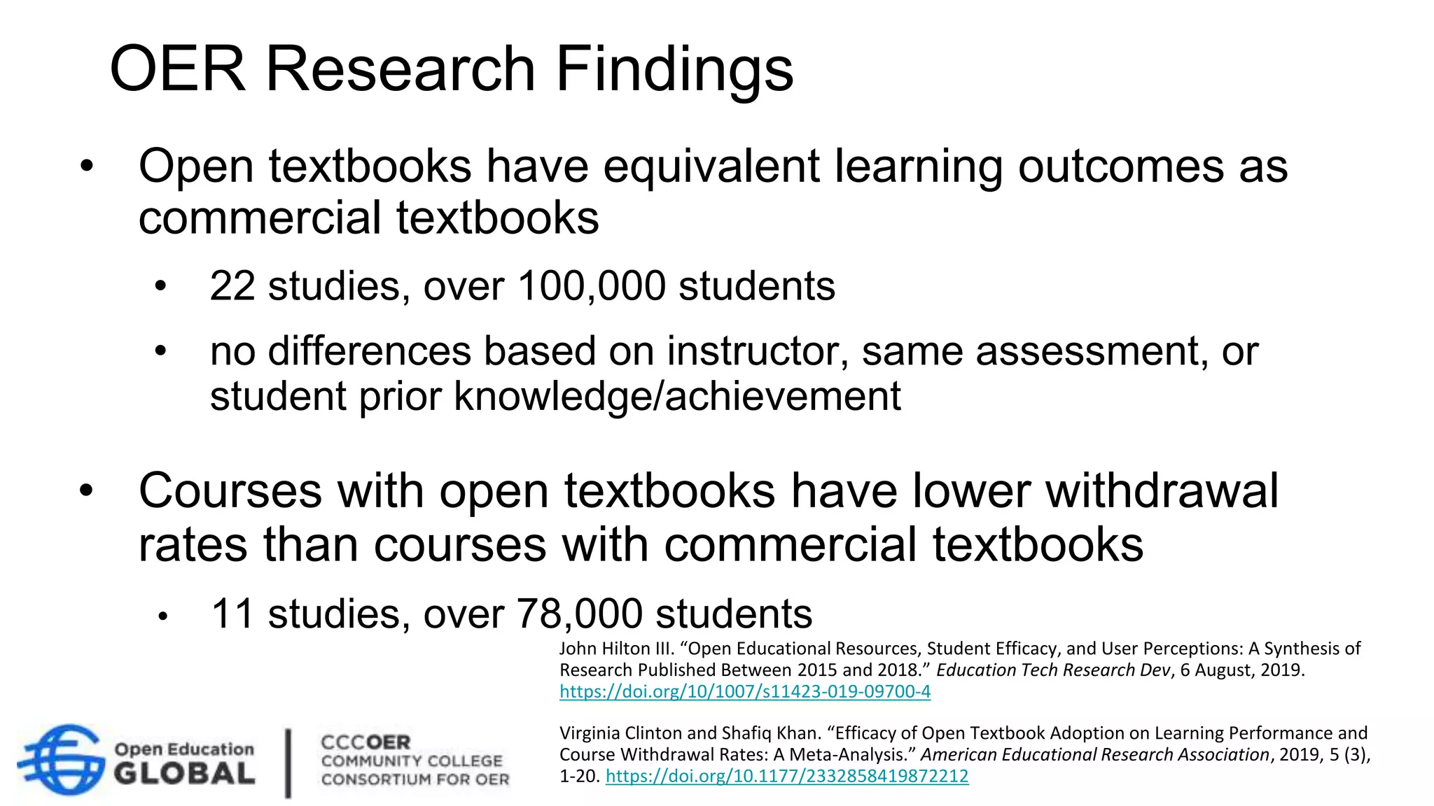 Introduction to OER with CCCOER | PPTX | Education industry | Industries