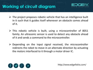 Obstacle Avoidance Robotic Vehicle | PPTX