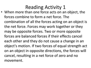 June 6 science 8 balanced and unbalanced force | PPTX