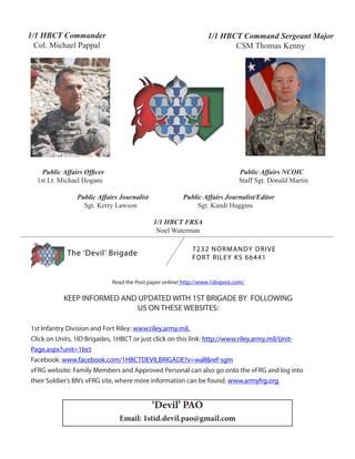 June 2012 1HBCT" Devils Corner" Brigade Newsletter | PDF
