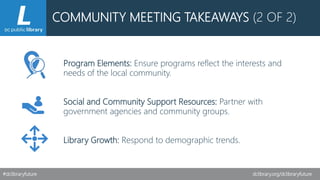 DC Public Library Facilities Master Plan Community Presentation | PPTX