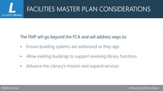 DC Public Library Facilities Master Plan Community Presentation | PPTX