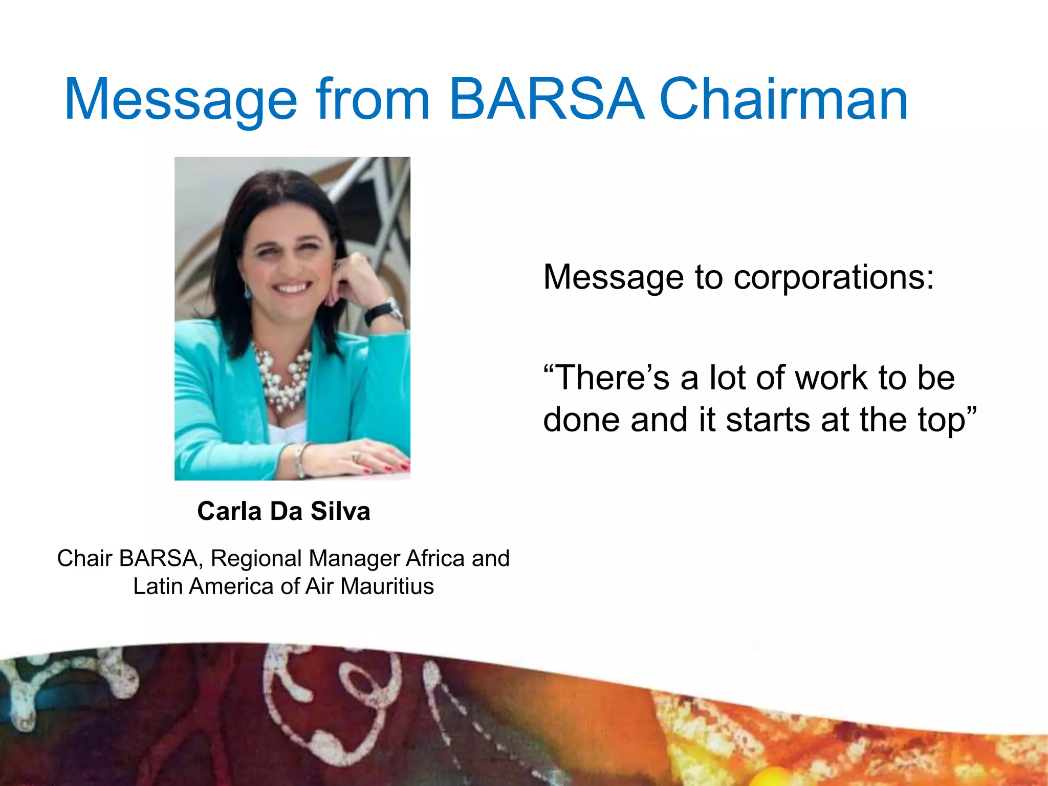 Women in African air transport: What are the criteria for success? : June Crawford, BARSA | PPT