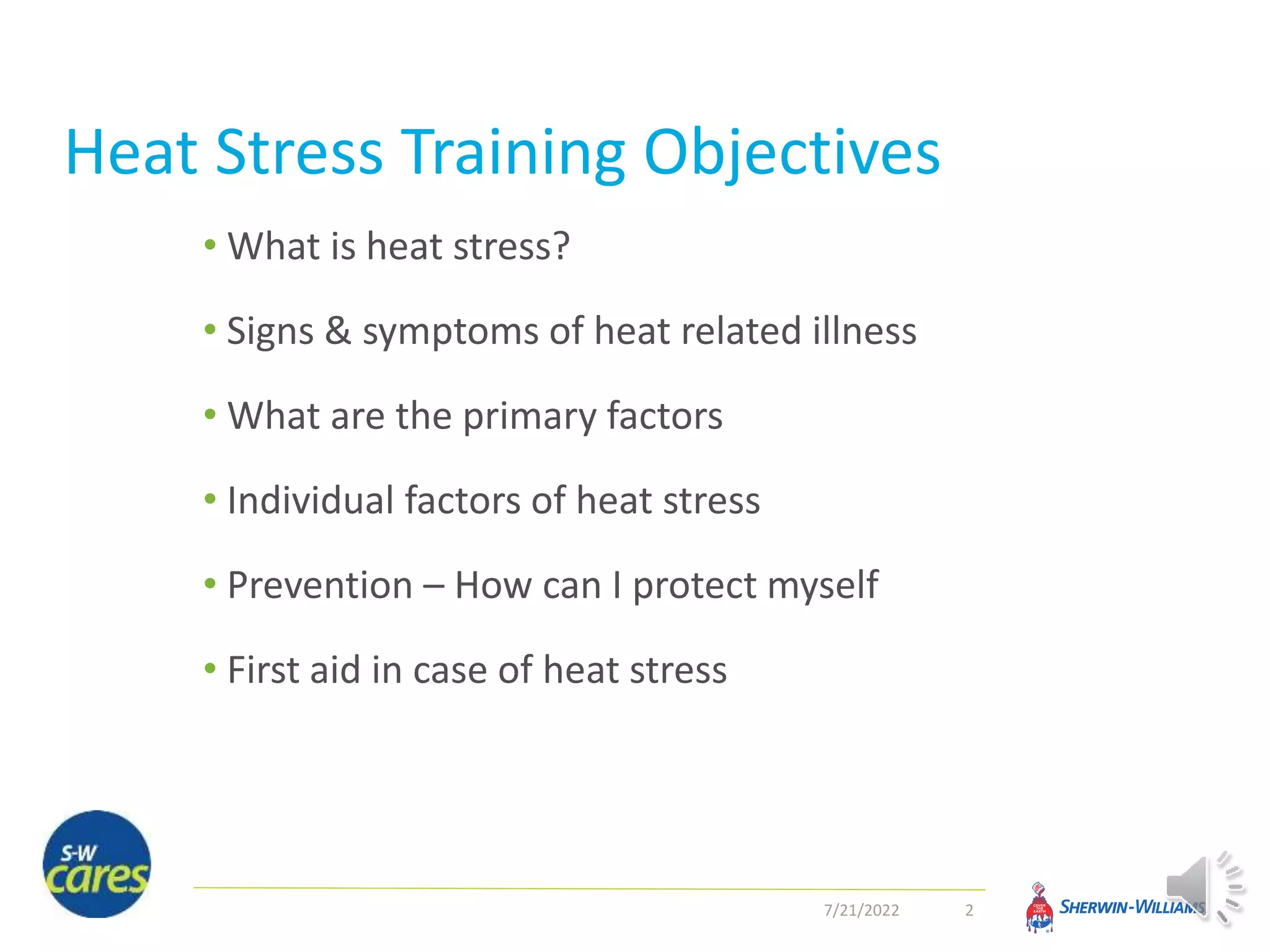 Heat Stress Awareness | PPTX