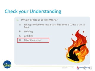 Hot Work Affected Training | PPTX