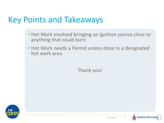 Hot Work Affected Training | PPTX