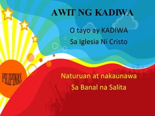 KADIWA. Aktibo. Pilipino. June Presentation | PPT