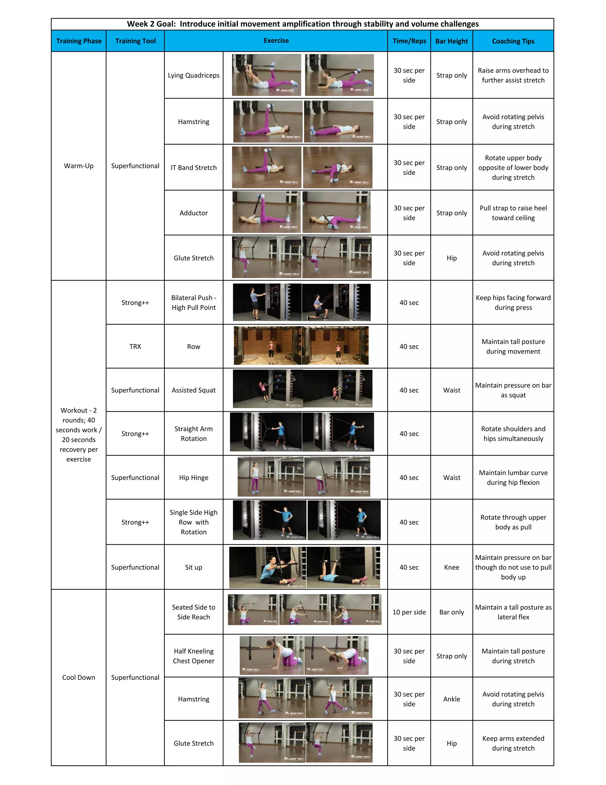June Queenax of the week - Mastering Full Body Stability Workout | PDF