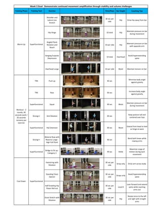 June Queenax of the week - Mastering Full Body Stability Workout | PDF