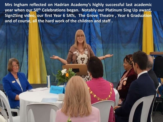 Hadrian Academy: 50th Celebrations | PPT