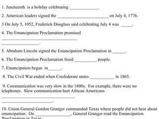 Juneteenth | PPT