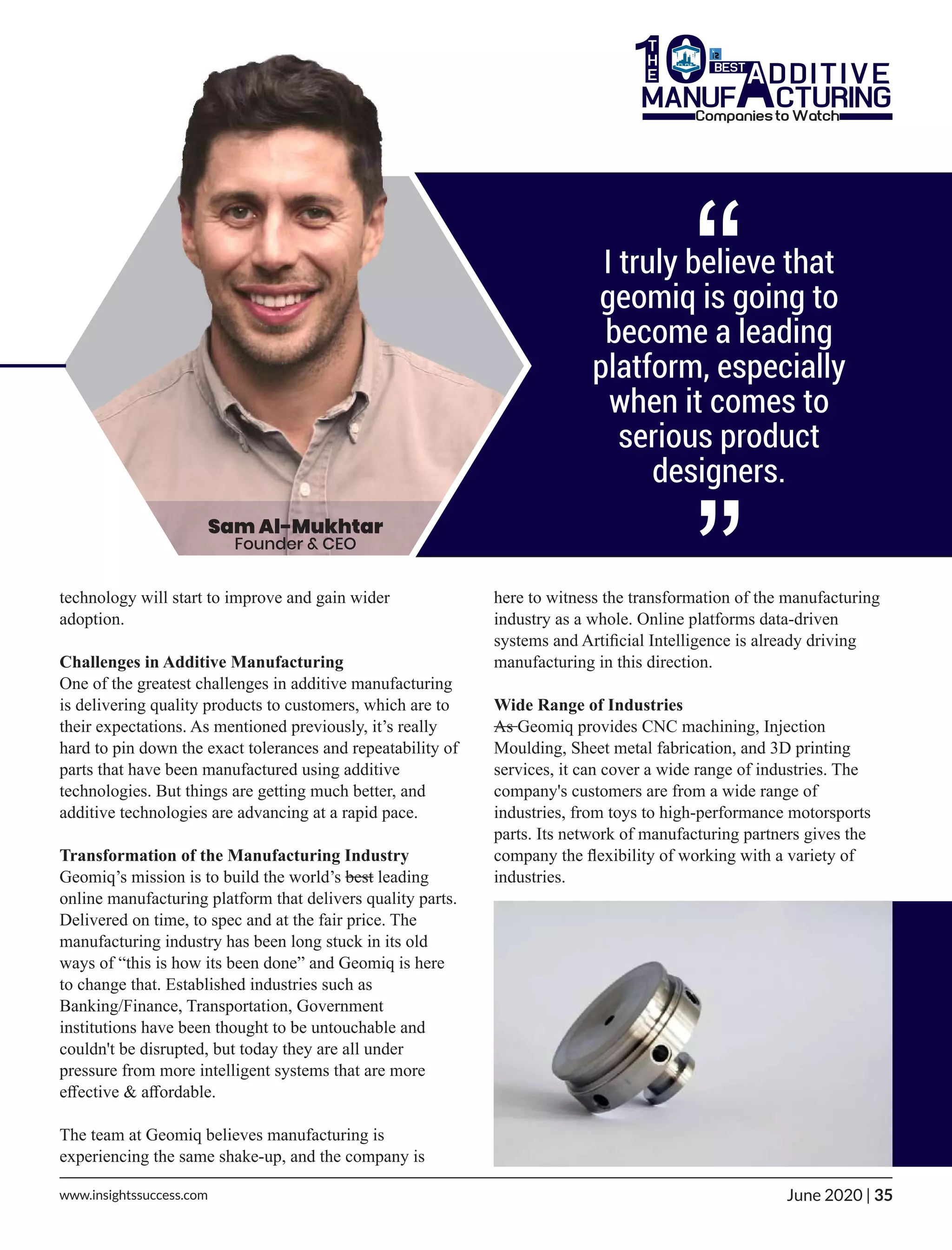 The 10 best additive manufacturing companies to watch | PDF