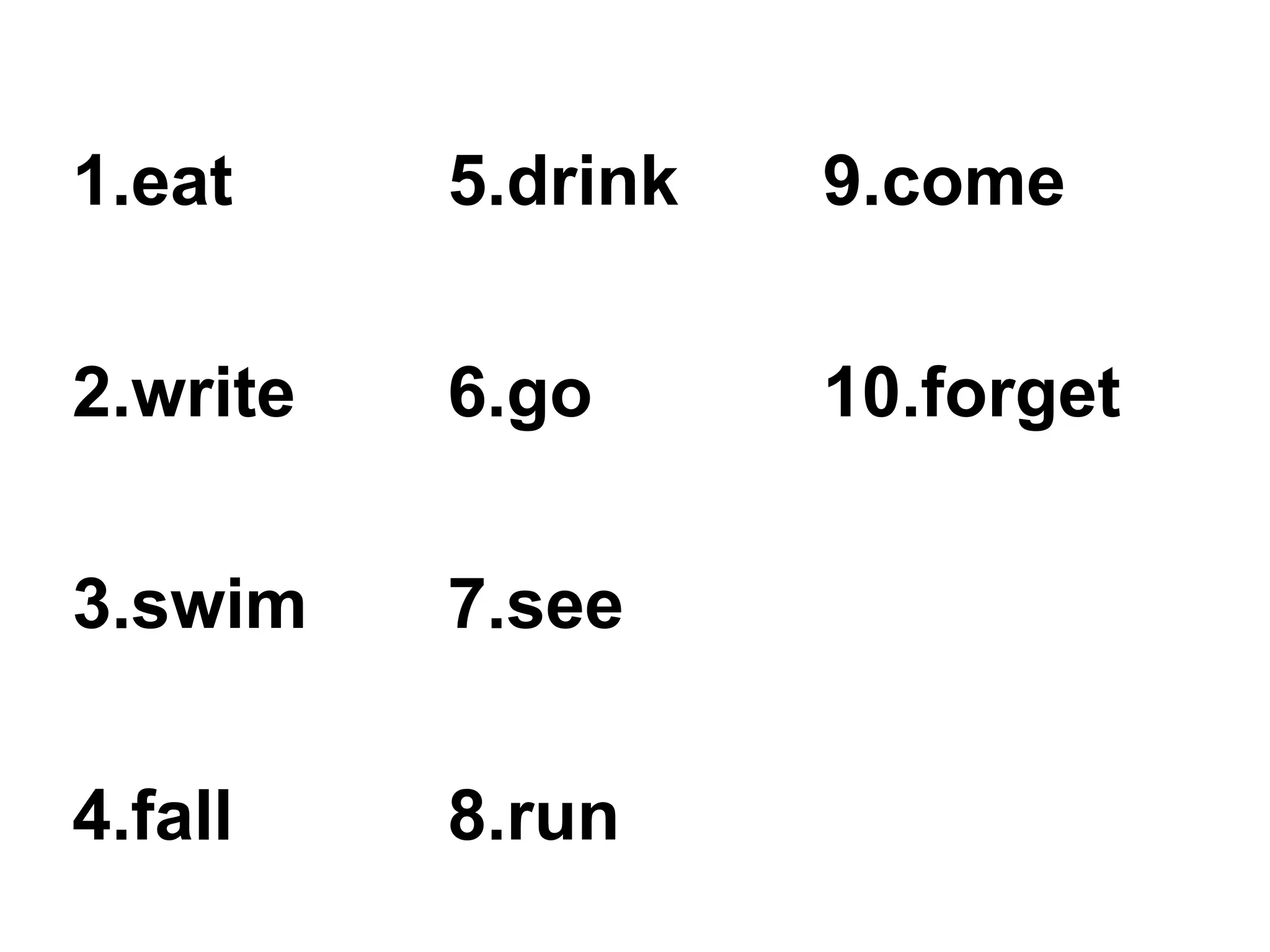 JUNE TOPICS - SIMPLE PAST - IRREGULAR VERBS | PPT