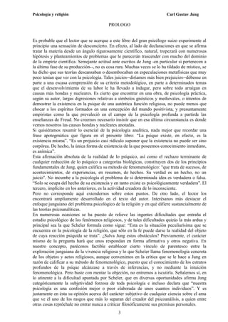 Jung carl psicologia y religion | DOC