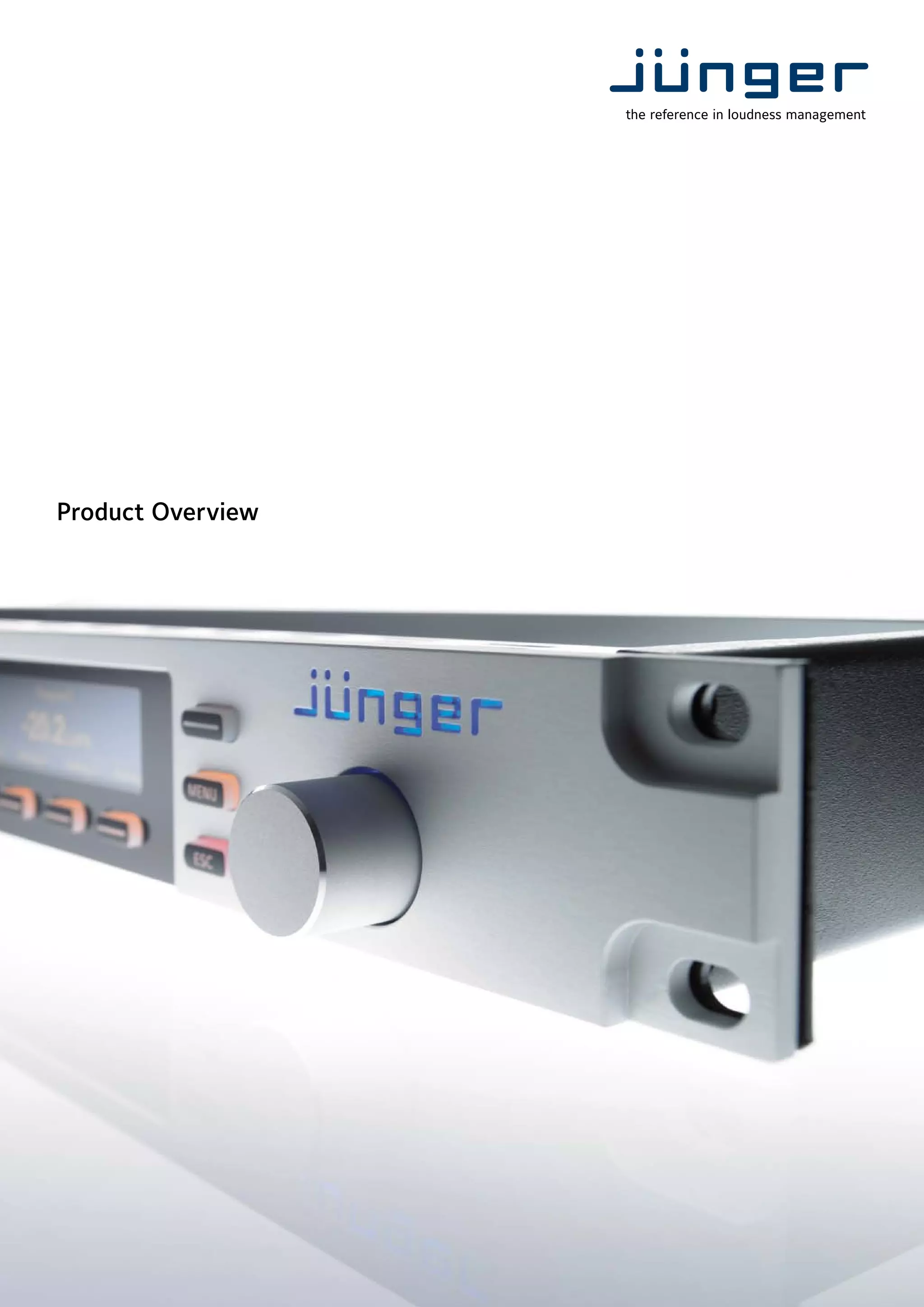 Junger Audio Products 2012 | PDF