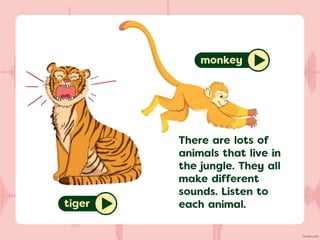 Jungle Animal Sounds Phase 1 Phonics PowerPoint.pptx