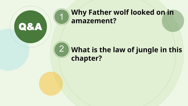 Jungle book reading and practice of jungle laws | PPTX