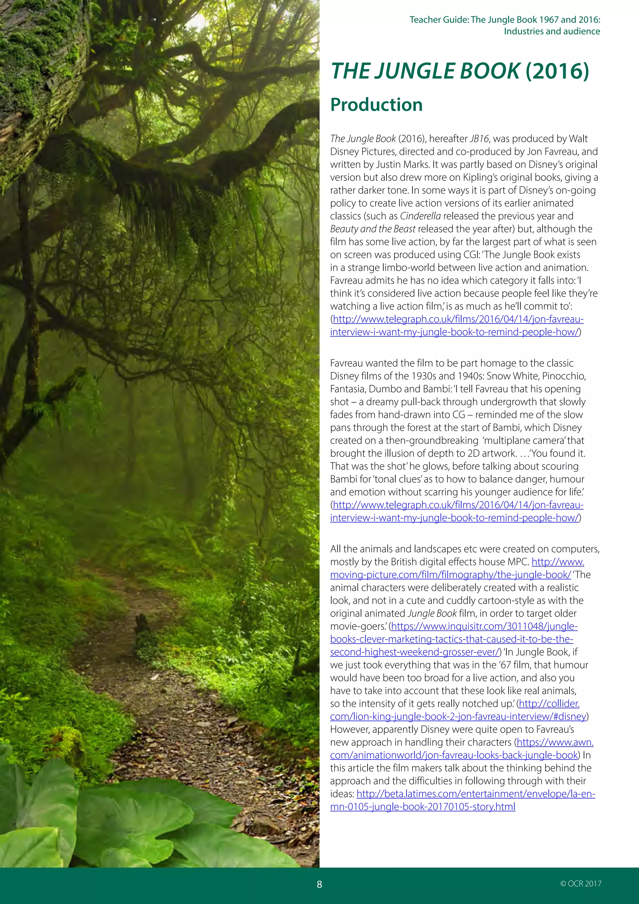 Jungle book fact sheet from ocr | PDF