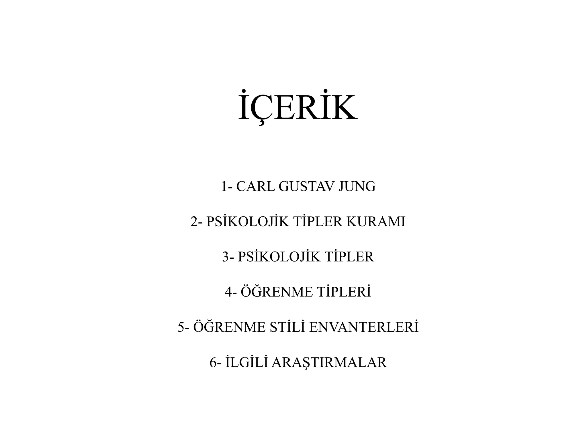 Jung Psikolojik Tipler ve Öğrenme Tipleri Kuramı /Jung's Theory of ...
