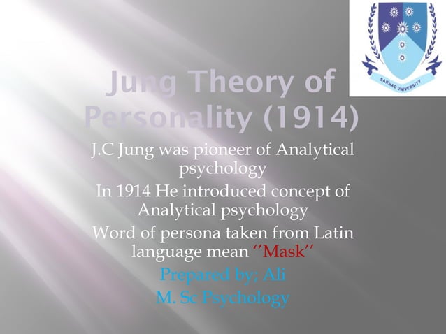 Jung theory of personality in Psychology | PPT | Science